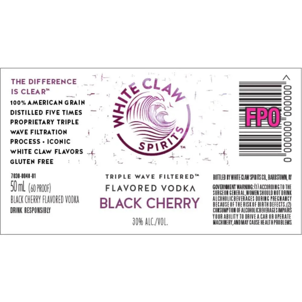 Buy White Claw Spirits Black Cherry Vodka 50mL 12 Pack® Online