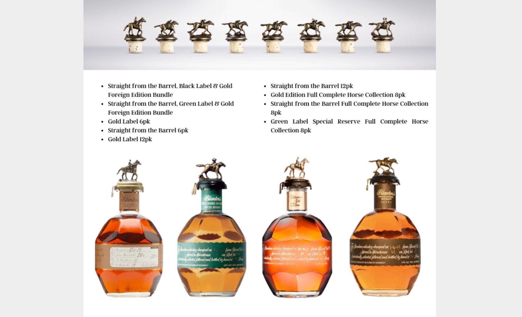 Blanton's Bourbon Collections – Main Street Liquor