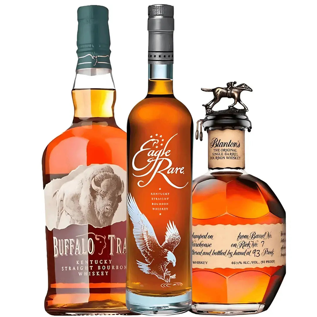 Masterpiece Bourbon Trio-Eagle Rare, Blanton's Original, Buffalo Trace ...