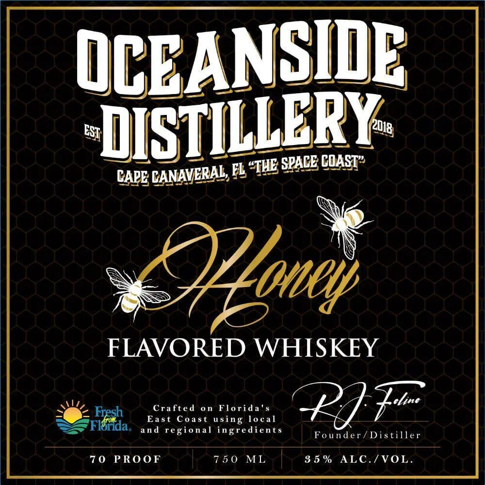 Oceanside Distillery Honey Flavored Whiskey – Main Street Liquor